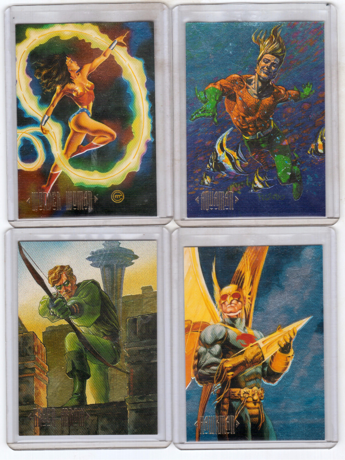 1994 DC MASTER SERIES FOIL F1 -F4 COMPLETE SET WONDER WOMAN | eBay