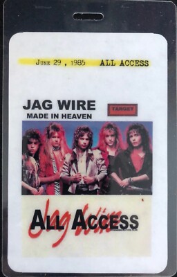 Jag Wire Commemorative Backstage Pass - Antelope Valley Fairgrounds | eBay