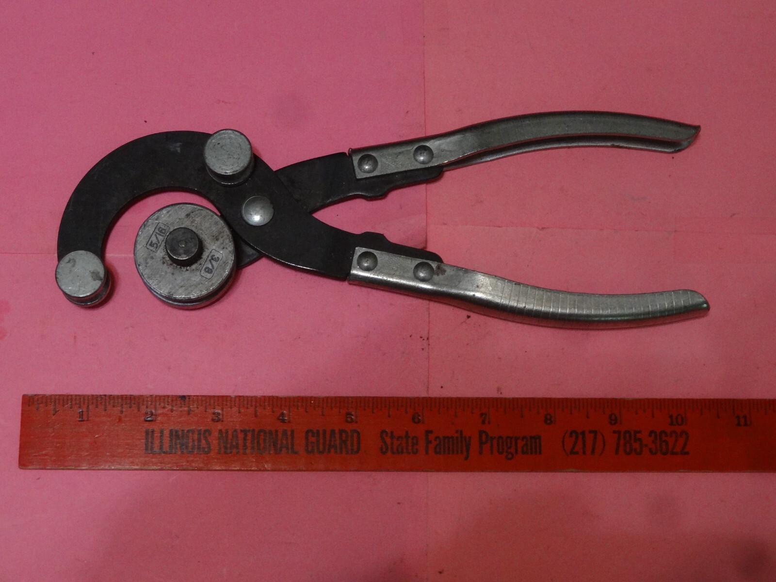 K-D 2189 Tools Tubing Bender 3/8-5/16 Brake Line Bender Metal Made USA ...