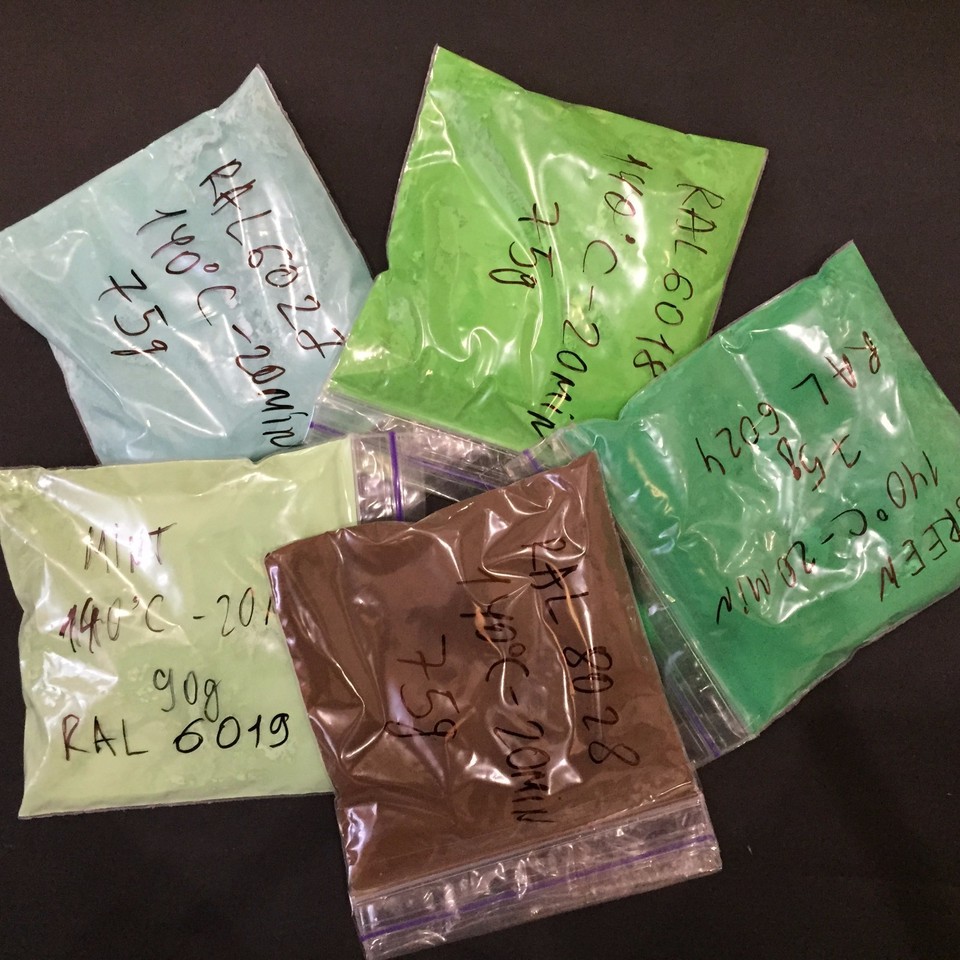 Low Temp Powder Coat TRIBO 4lb/1.8kg - select 8 colors 0.5lb/225g each ...