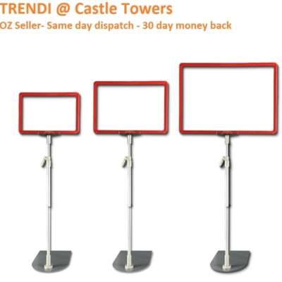 6 A4 retail shop price ticket sign display stand fruit grocery ...