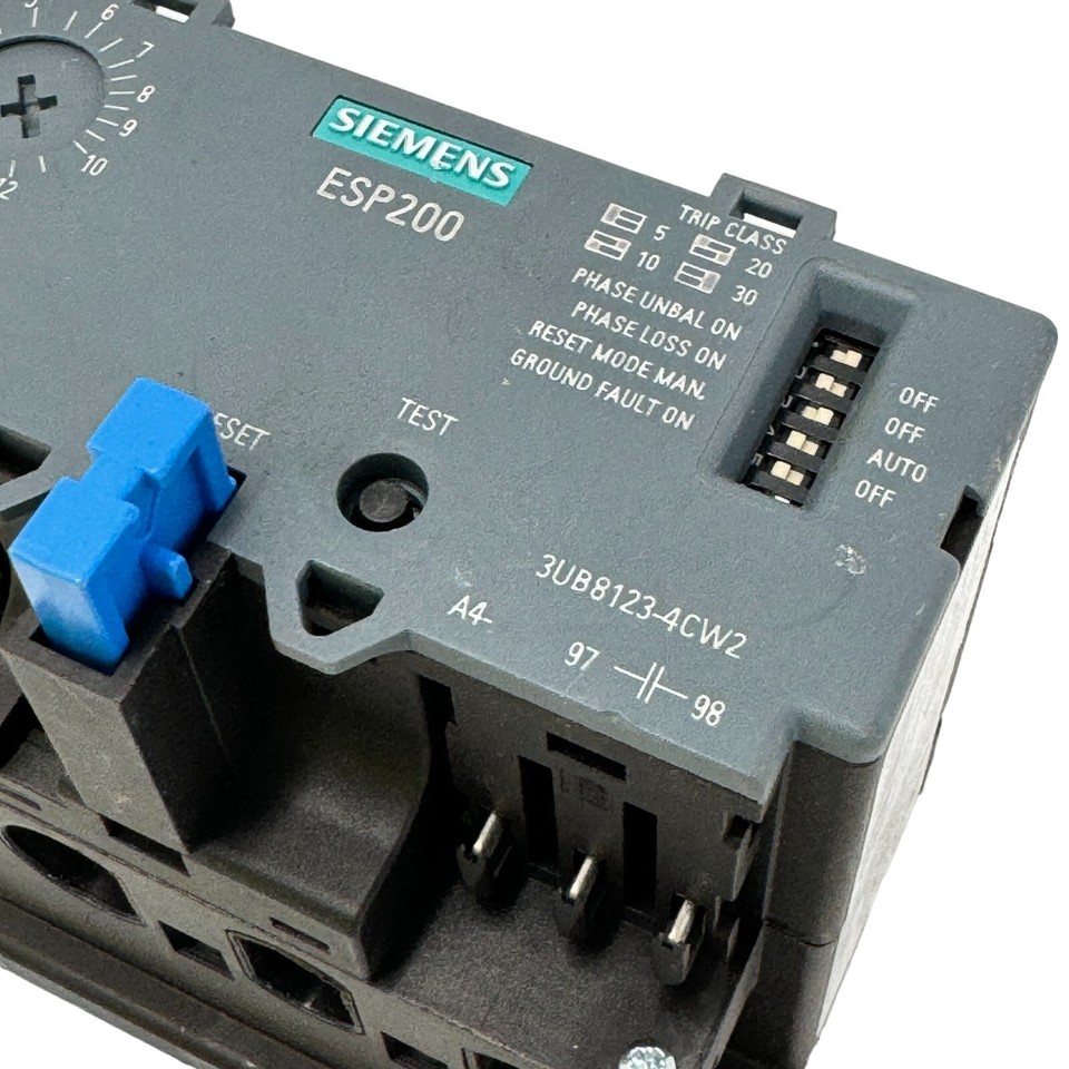 Siemens ESP200 3UB8123-4CW2 Solid State Overload Relay 3-12A 3-Phase ...