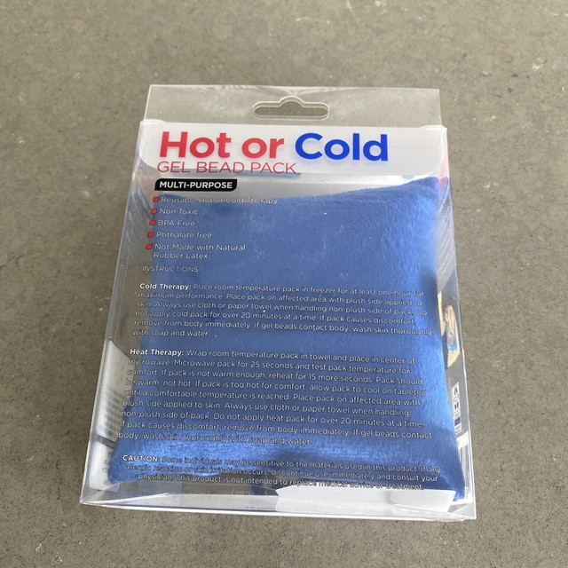 EQUATE Multi-purpose Hot or Cold GEL Bead Pack.. for sale online | eBay