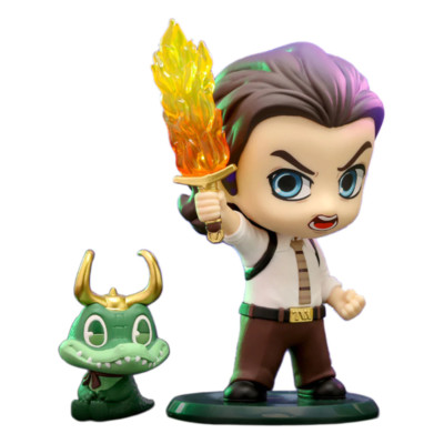 Collectible Hot Toys Marvel Studio Loki with Alligator Loki Cosbaby ...