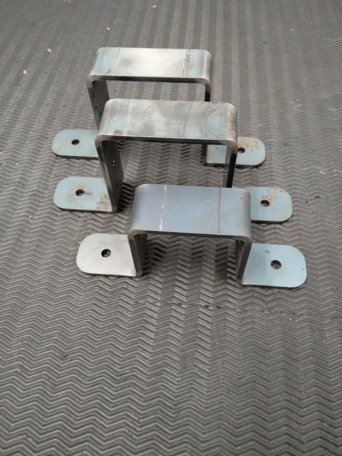Fence post wall fixing bracket 5mm heavy duty 100mm x 100 and 75mm x ...