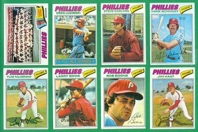 1977 TOPPS PHILADELPHIA PHILLIES TEAM SET NM CARLTON KAAT McGRAW ...
