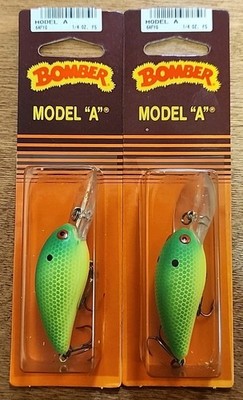 Lot Of 2. Vintage Bomber Model 6A Crankbaits in Orange packs | eBay