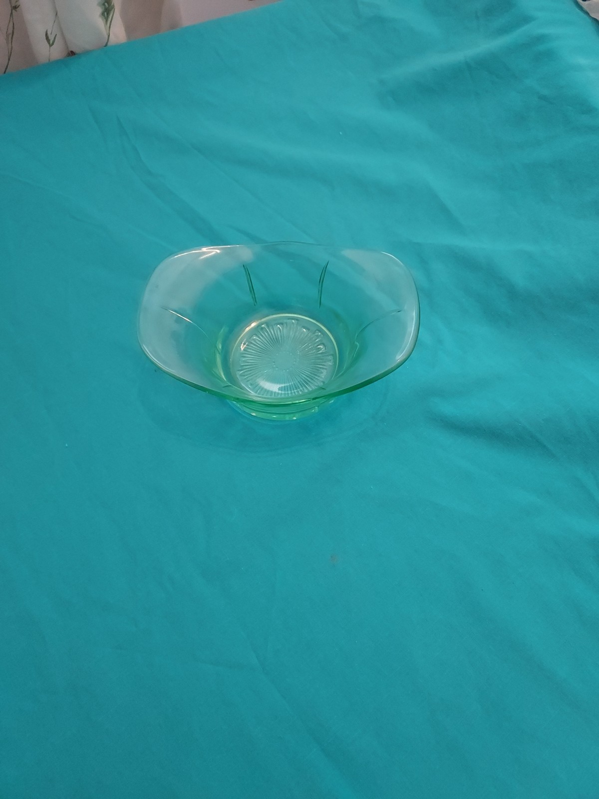 Small Vintage Depression Glass Dish | eBay