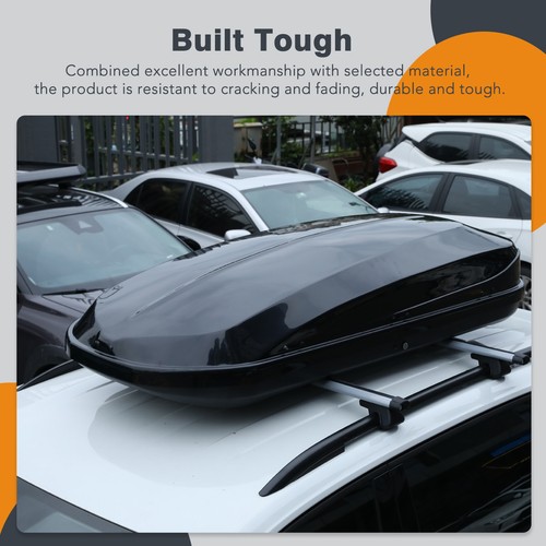 430 Litre Car Roof Top Box Gloss Black Extra Large Top Car 75kg Travel ...