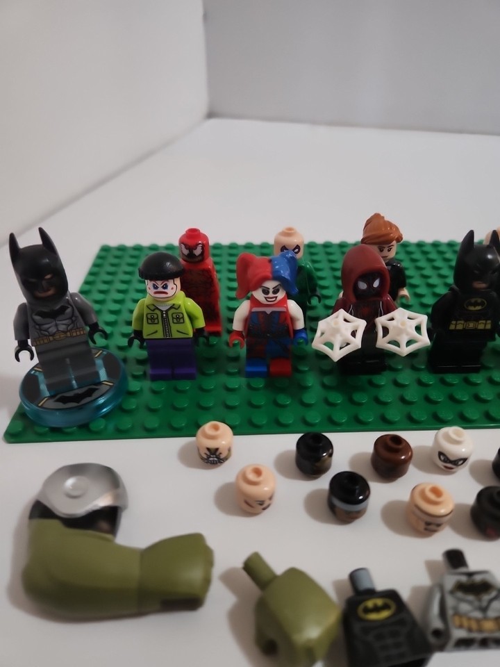 LEGO DC and Marvel Minifigure Lot Figures, Helmets, Heads, Parts | eBay