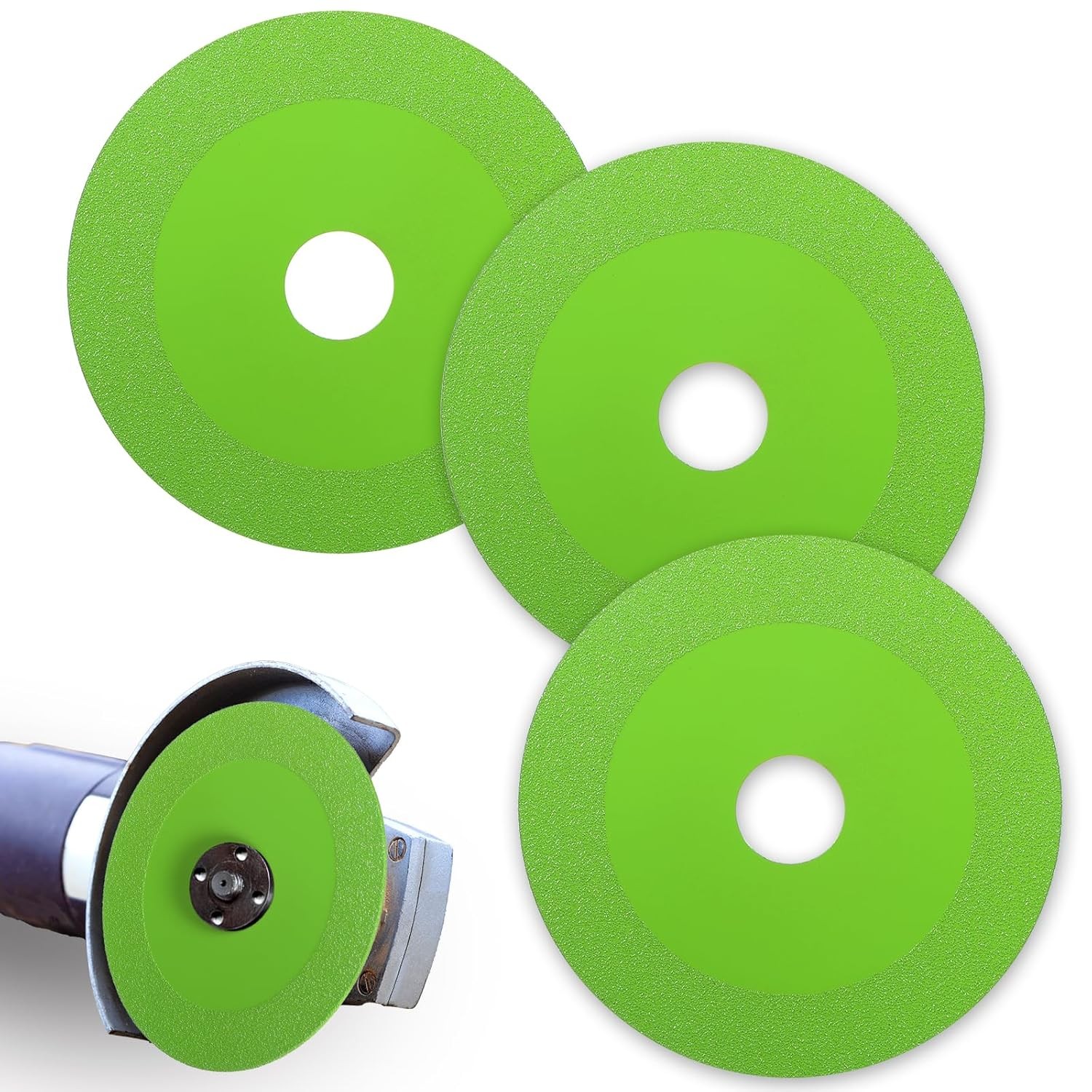 3Pcs Glass Cutting Wheel, 4Inch Rock Cutting Disc for Angle Grinder ...