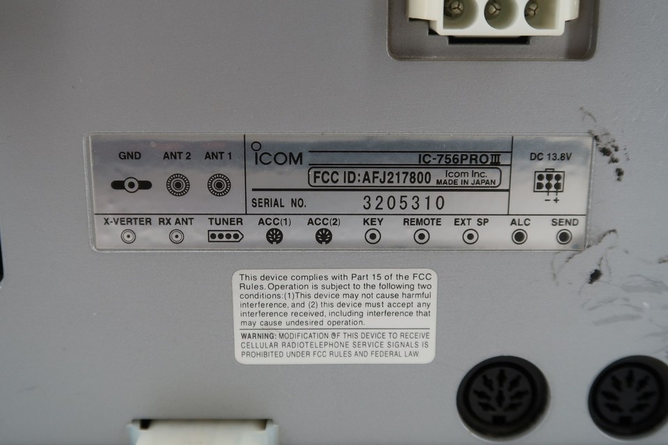 U17093 Used ICOM IC-756 PRO III HF/50MHz Transceiver Radio | eBay