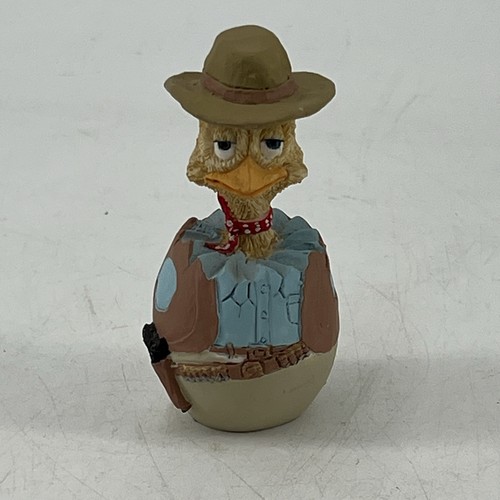 Enesco Eggbert Friends Figure Malcolm BowmerCowboy Duck Figure 1990 | eBay