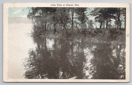 1925 Postcard Lake View At Chetek Wisconsin WI | eBay