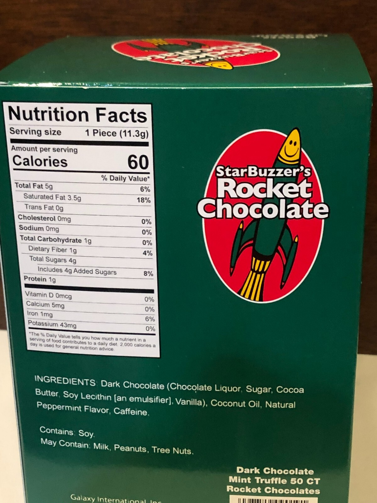 Rocket Chocolate Caffeine Energy 100CT./ FREE SHIP Chocolates + A ...