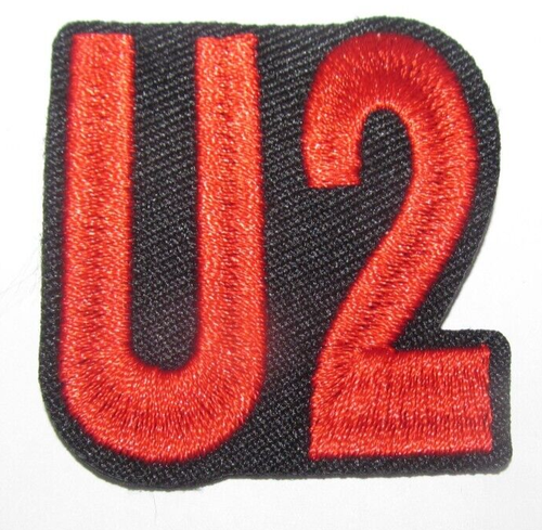 U2 IRON ON PATCH Black Red Embroidered Rock n Roll | eBay