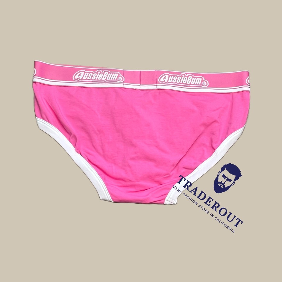 AussieBum Men pink cotton Candy brief underwear Size L | eBay