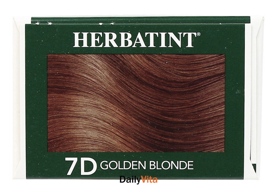 Herbatint Permanent Herbal Hair Color Gel 7D Golden Blonde 4.56 Ounce ...
