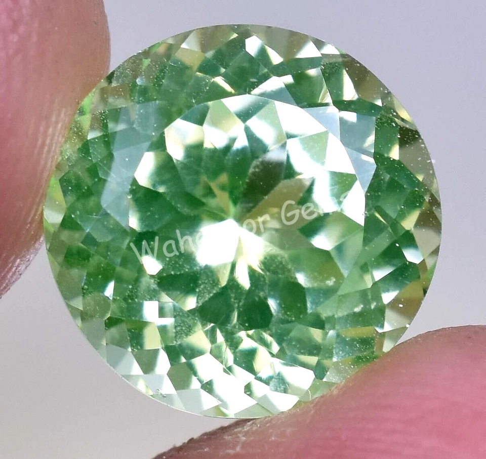 8.80 Ct Natural Green Peridot Round Shape VVS Pak Gemstone AGL ...
