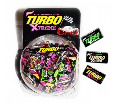 TURBO EXTREME CHEWING BUBLE GUM SEALED - 300 PIECES - CAR STICKERS ...