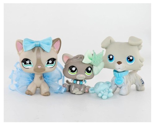 Littlest Pet Shop lps Collie Short Hair Cat Rare LPS Figure with LPS ...
