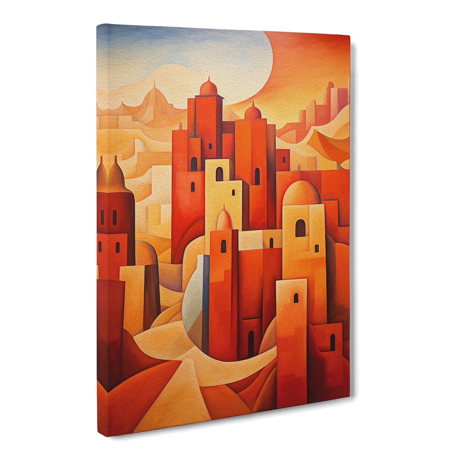 Desert Cubism Canvas Print Wall Art Framed Decor Painting Poster ...