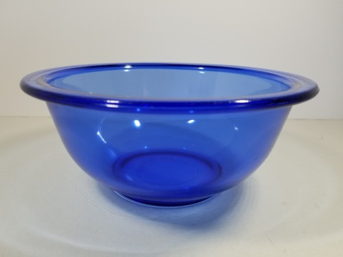Pyrex Cobalt Blue Clear Mixing Bowl 322 1 qt Great Vintage Condition | eBay
