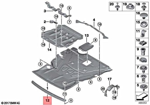 Genuine BMW Adapter Under Bonnet screen OEM 51118068130 | eBay