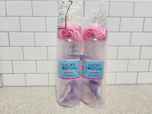 WowWee Lucky Fortune Reusable Water Bottle Set Of 2 BPA FREE 18 oz ...