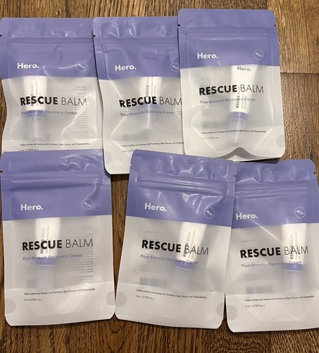 6x Hero Cosmetics Rescue Balm Post Blemish Recovery Cream - Mini 5ml | eBay