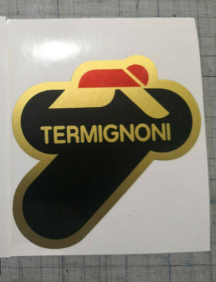 Autocollant Stickers Termignoni Résistant Al Chaleur 8,5 CM Dx Noir Or ...