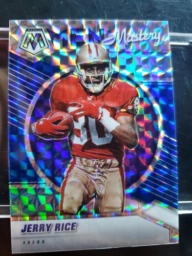 2021 Panini Mosaic - Men of Mastery Jerry Rice #MM12 Blue Mosaic Prizm ...