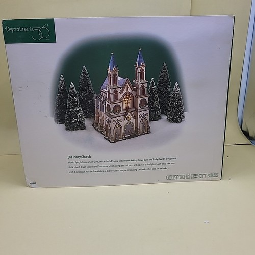 Department 56 Old Trinity Church Christmas In The City Series #58940 | eBay