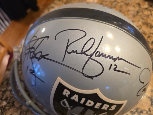 Nfl Oakland Raiders Qb Greats Signed Autographed Full Size Helmet ...