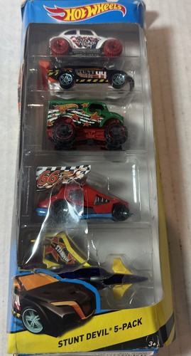 ⚡️Hot Wheels 5 Pk Stunt Devil Toy Cars Mattel Race Cars Off-road🆕 ...