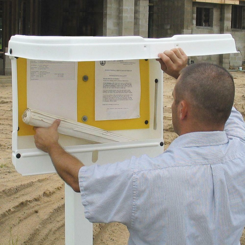 Posting Permit Box Unit Outdoor/Indoor Standard 21 in. x 27 in. x 4 in ...