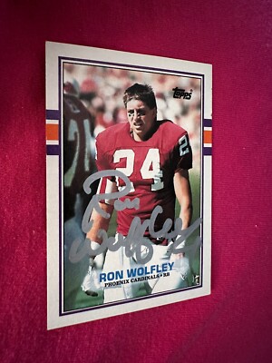RON WOLFLEY Signed 1989 Topps Football Authentic AUTOGRAPH #280 | eBay