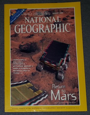 National Geographic Magazine - August 1998 Return To Mars | eBay