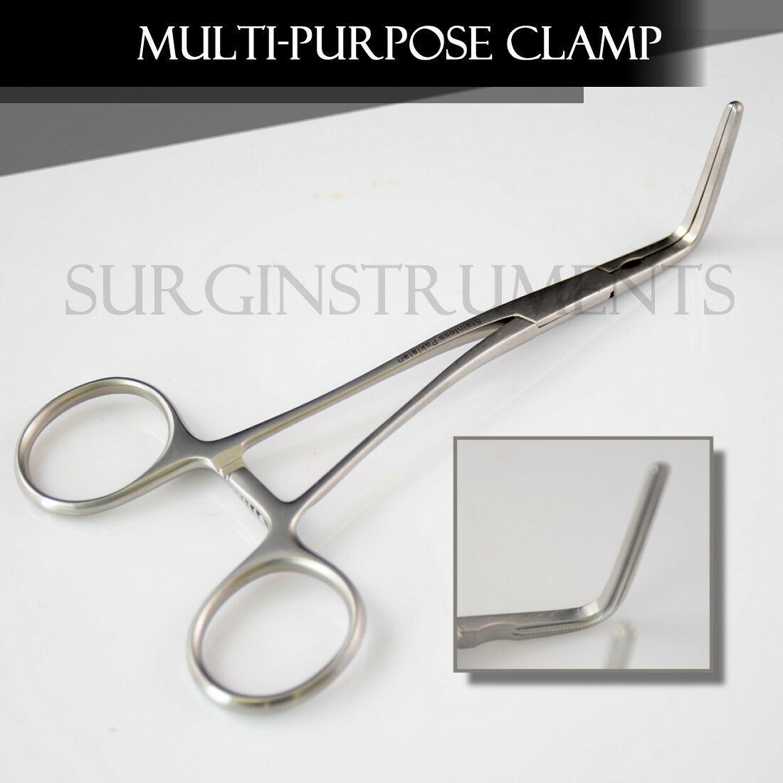 DeBAKEY Pediatric Multi-Purpose Clamp Forcep 90 Degree Angle 6 1/2 ...