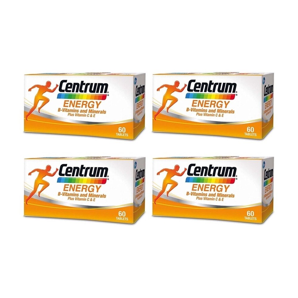 6 Boxes Centrum Energy B-Vitamins Vitamin C E Lutein & Lycopene Free ...