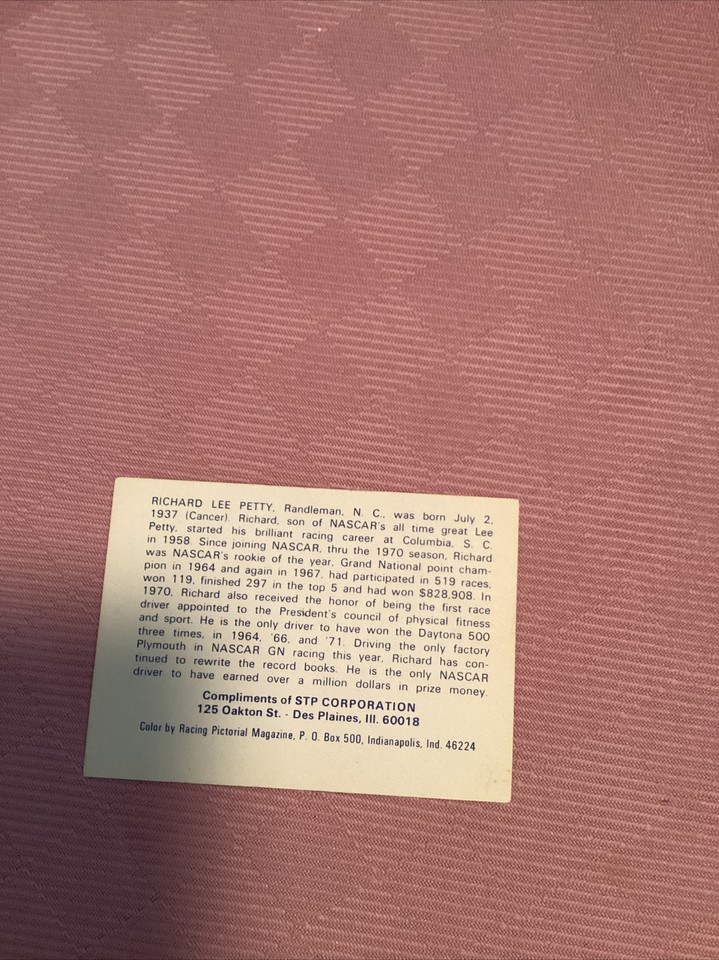 Richard Petty Rookie Card | eBay