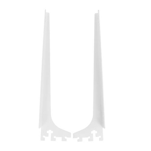 2 Pcs White Shelf Support Slightly Wood Bracket for Decorative Brackets ...