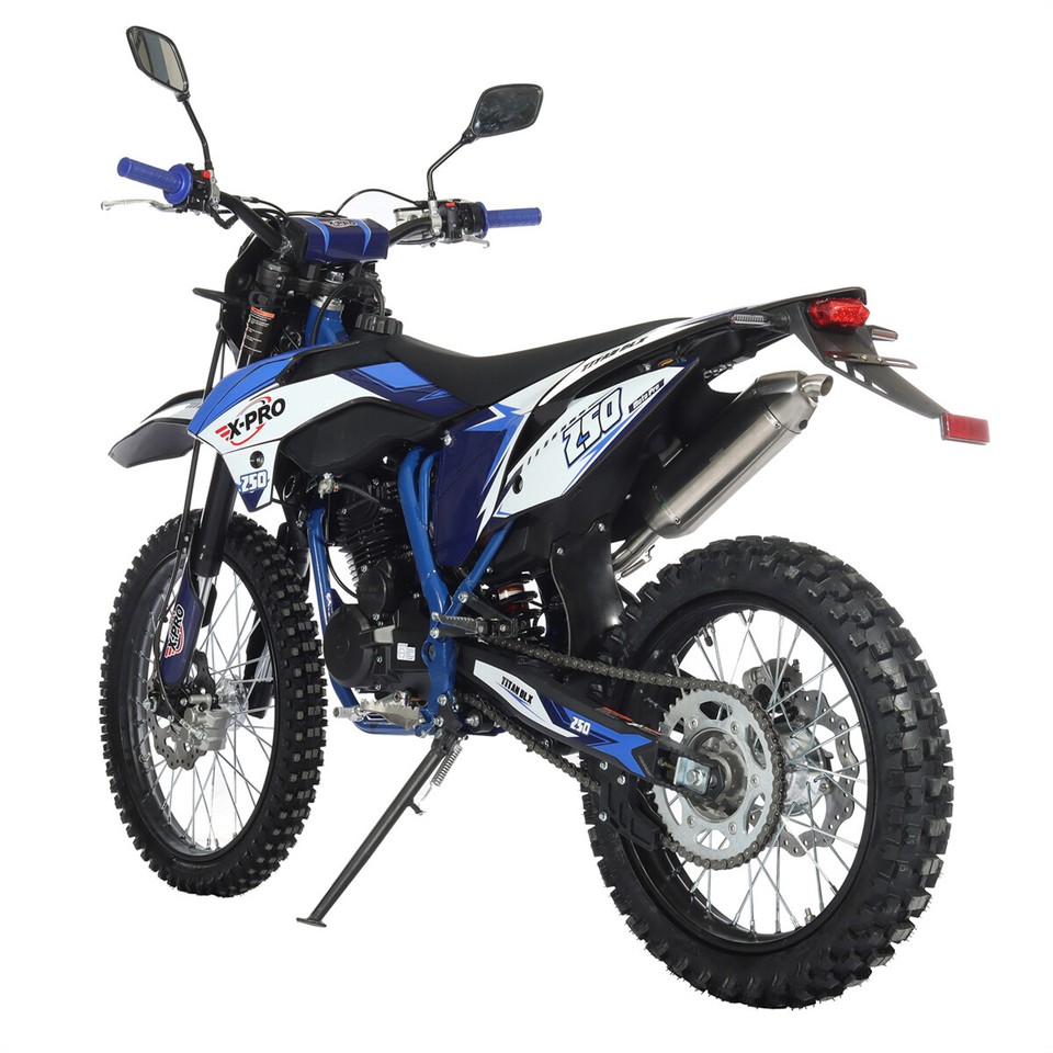 X-PRO Titan 250 DLX 250cc Dirt Bike with All Lights Pit Bike Off Road ...