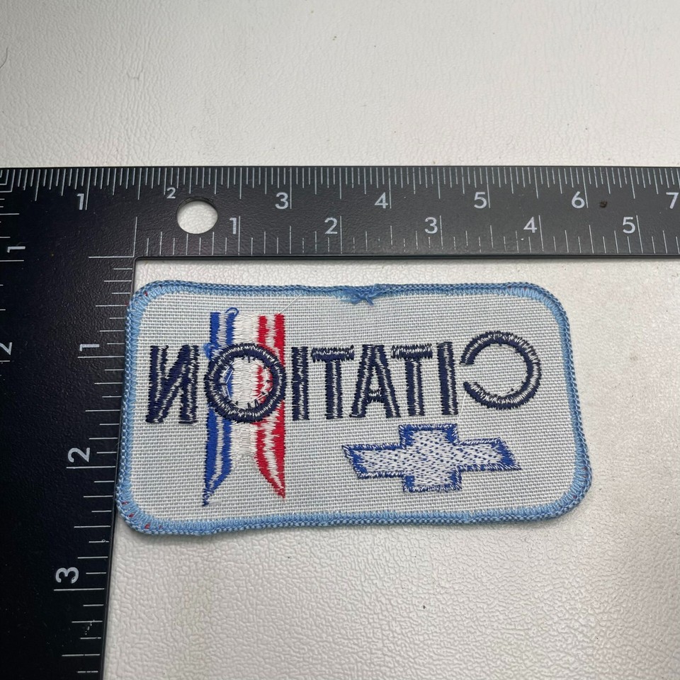 Vtg Red White & Blue Ribbon CHEVROLET CITATION Patch Car Auto Related ...