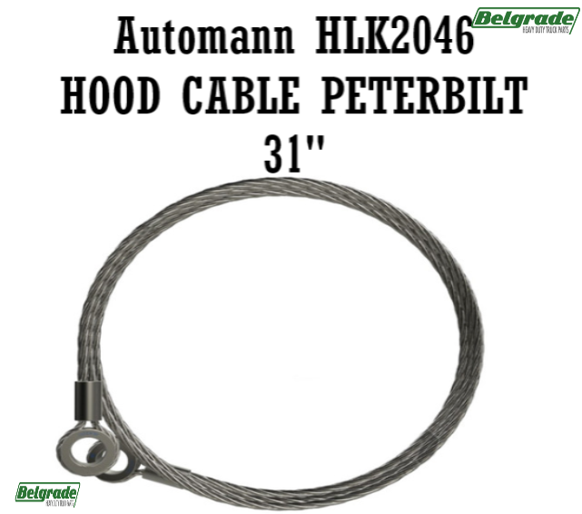 Automann HLK2046 31.00" Hood Cable for Peterbilt 359 379 Replaces 13 ...