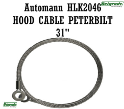 Automann HLK2046 31.00" Hood Cable for Peterbilt 359 379 Replaces 13 ...