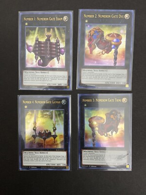 4 CARD LOT NUMBER 1 2 3 4 NUMERON GATE CATVARI TRINI DVE EKAM BLAR ...