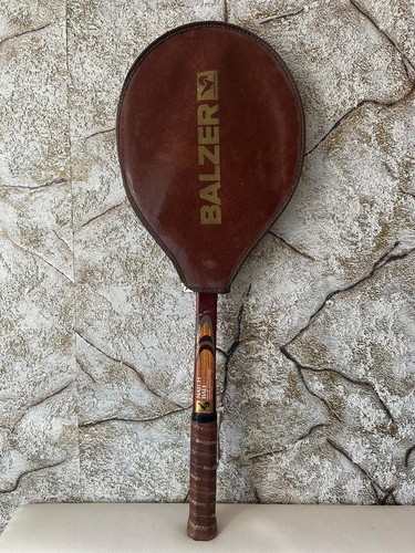 Vintage Wooden Antique Tennis Racquet Handmade Balzer Match Ball Very ...