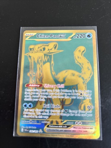 Pokémon TCG Chien-Pao ex 242/091 Paldean Fates Hyper Rare | eBay
