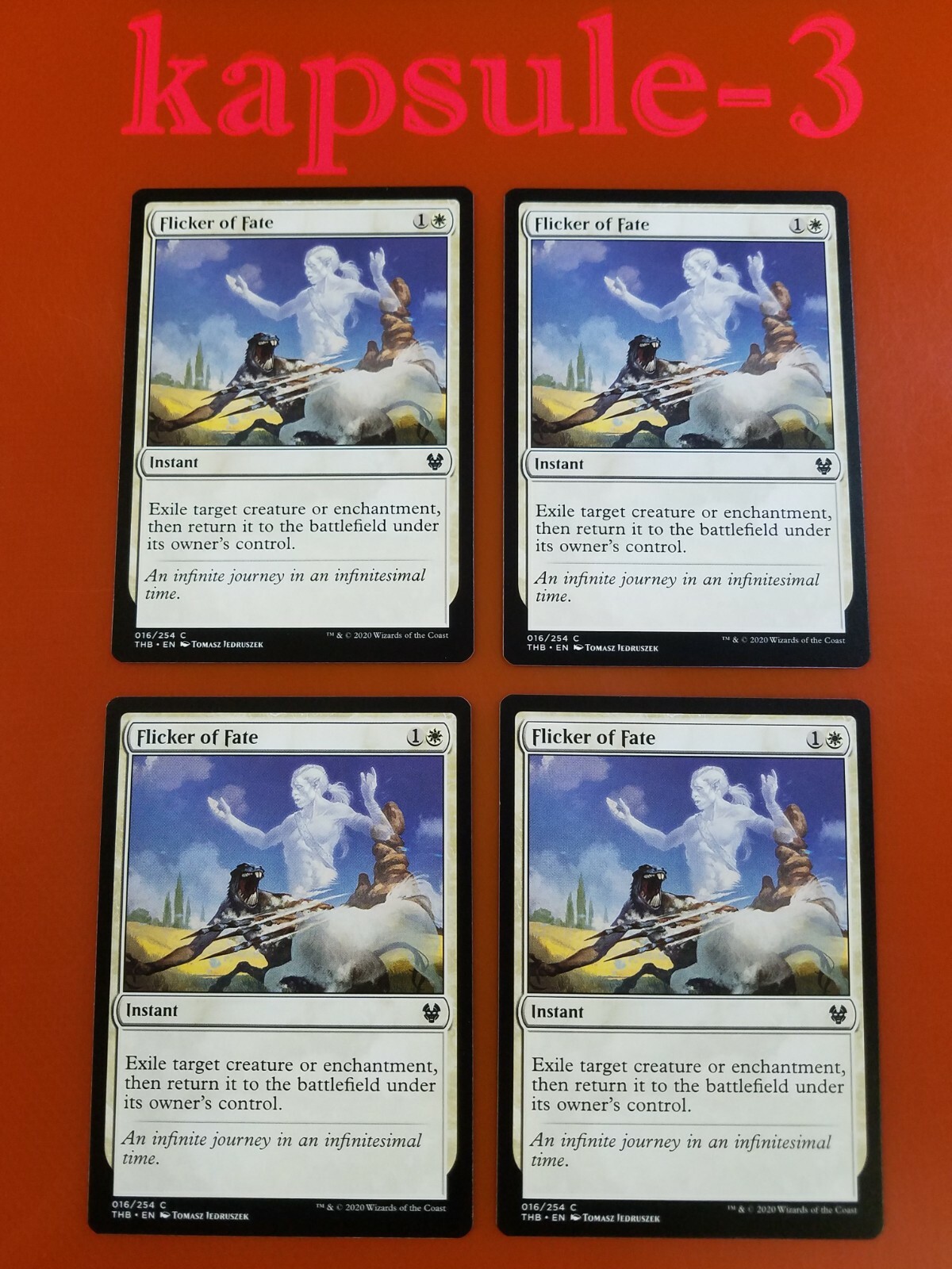 4x Flicker of Fate | Theros Beyond Death | MTG Magic Cards | eBay